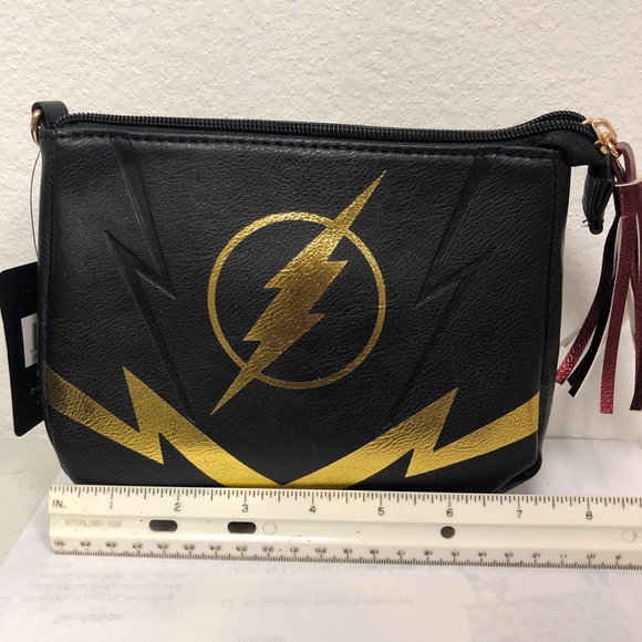 Bioworld | Bags | Bioworld Dc Comics The Flash Black Purse With Logo ...